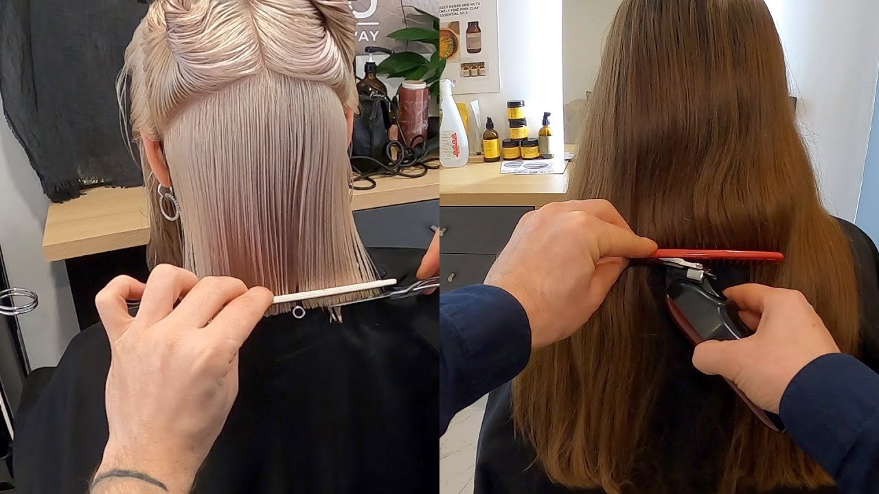 Hair Makeover From Long To Short - YouTube