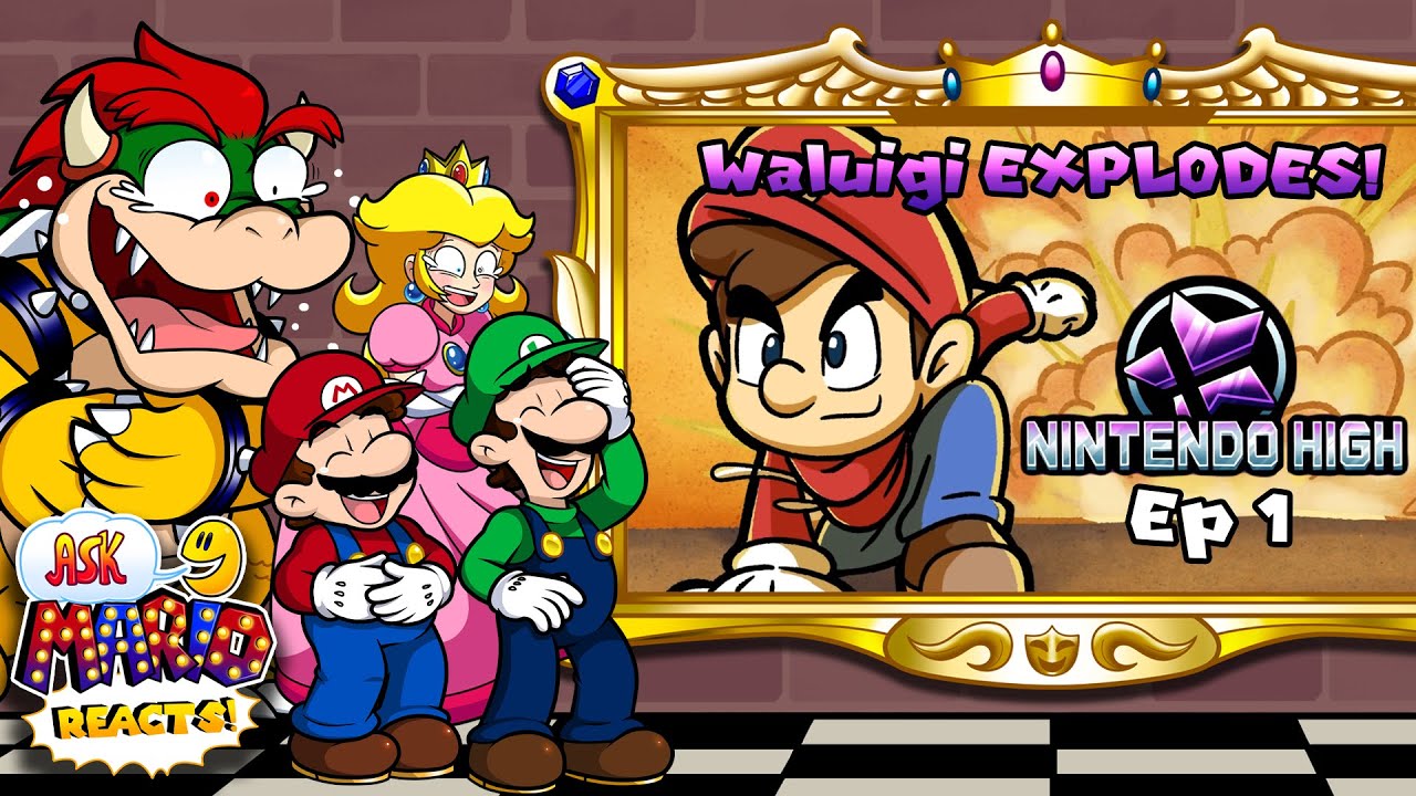 ⭐️Nintendo High (Ep 1) - Let's-A-Go!📺Ask Mario Reacts - YouTube