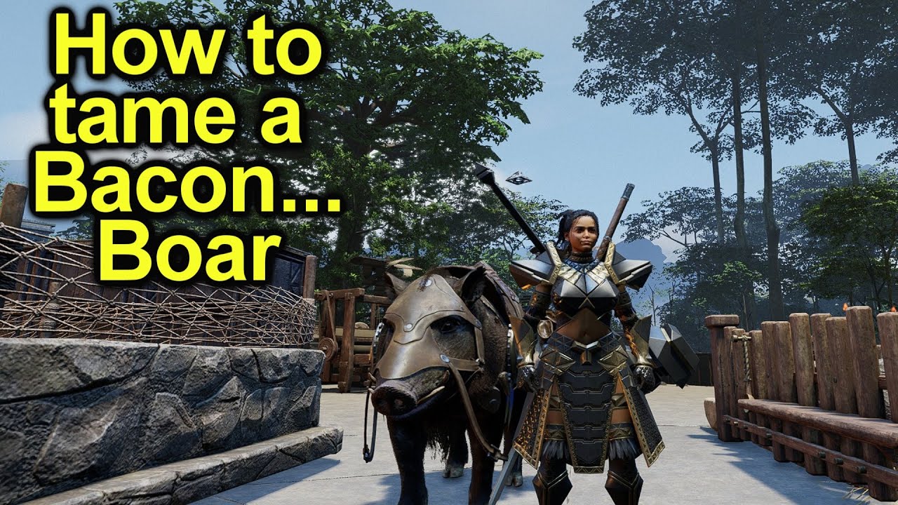 How to tame a Bacon..Boar | New tame | Soulmask - YouTube