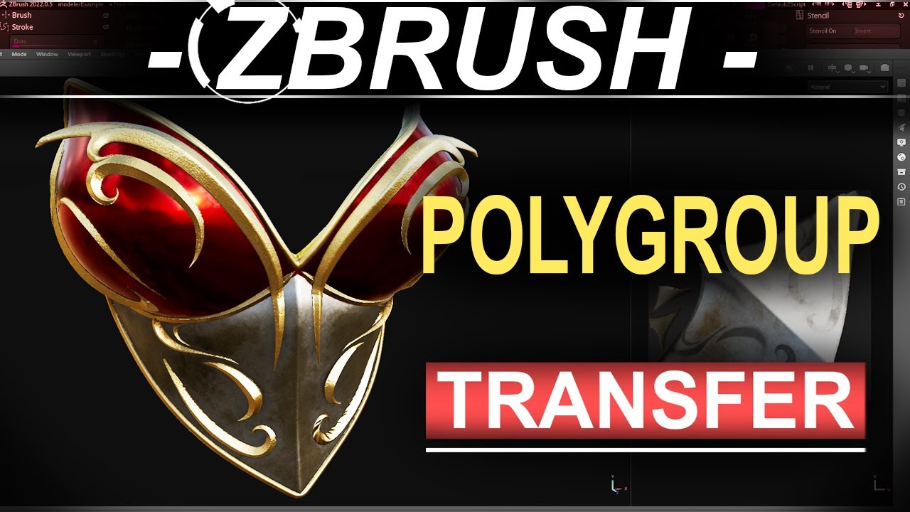 ZBrush Polygroups to Substance Painter ID's (FAST!!) - YouTube