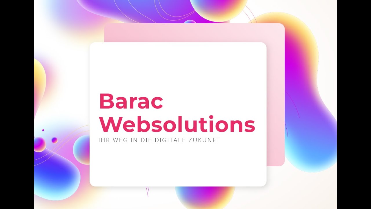 Website erstellen mit Barac Websolutions - YouTube