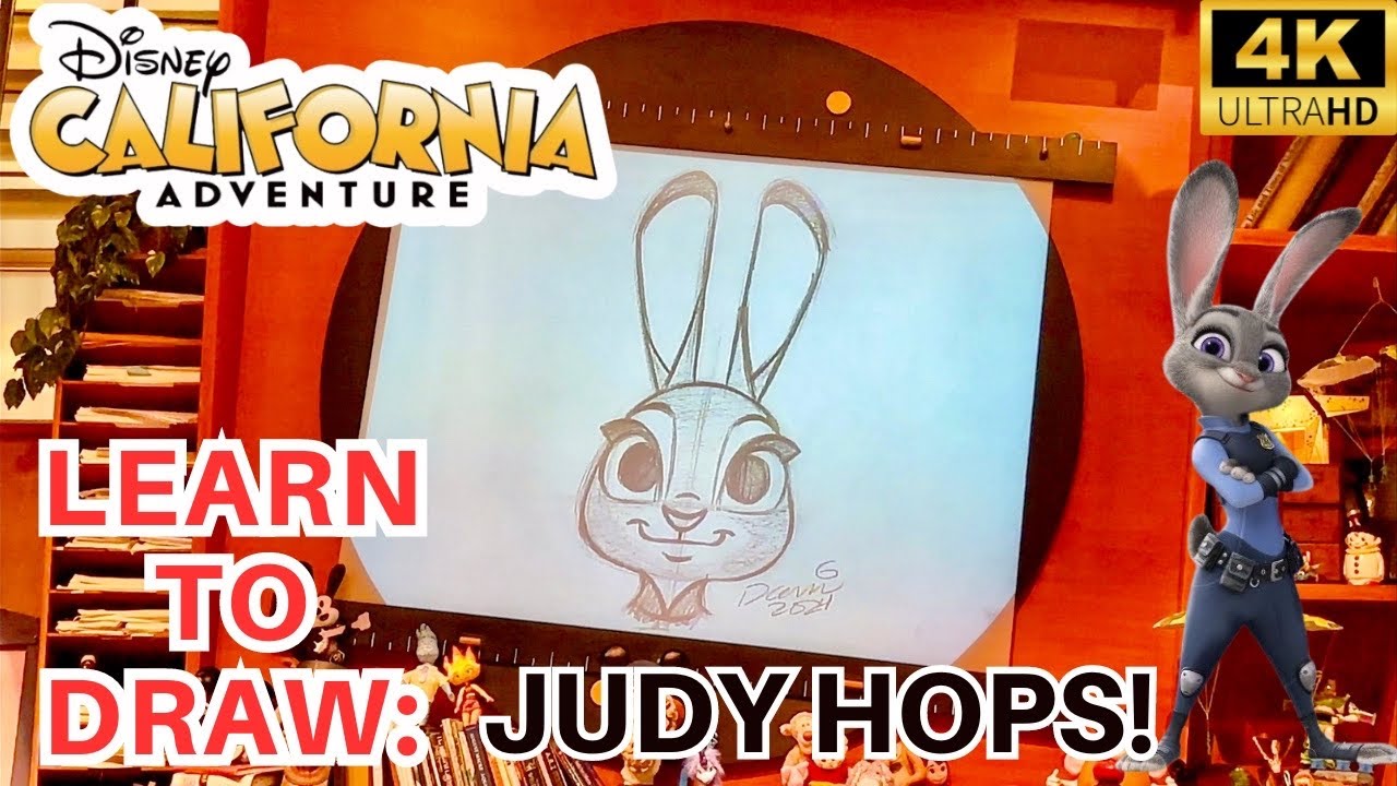Disney California Adventure Animation Academy- Learn to Draw Zootopia’s Judy Hops!! - YouTube