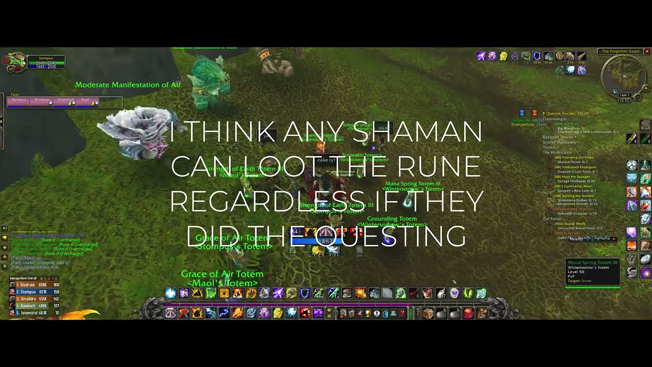 Shaman Rune of Overcharged Twilight Dark Shaman Elite Final Quest - WOW ...