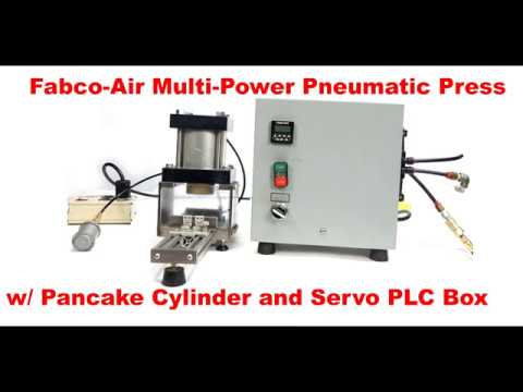 Fabco-Air Multi-Power Pneumatic Press w/ Pancake Cylinder and Servo PLC ...