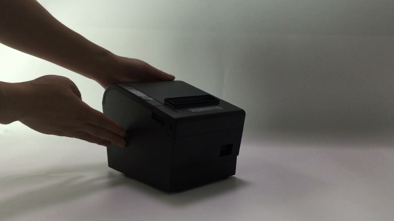 HS825 Receipt Printer with cutter. - YouTube