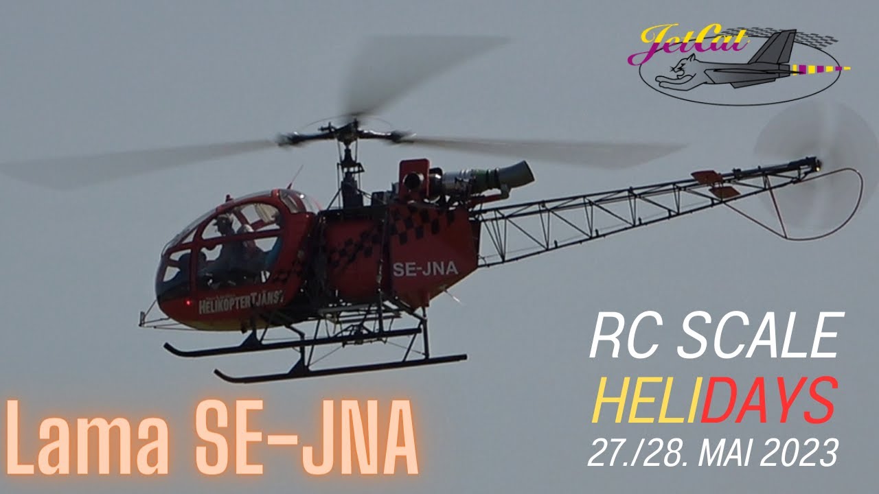 RC XXL SA-315B LAMA SE-JNA (RC Scale Helicopter Show 2023) - YouTube