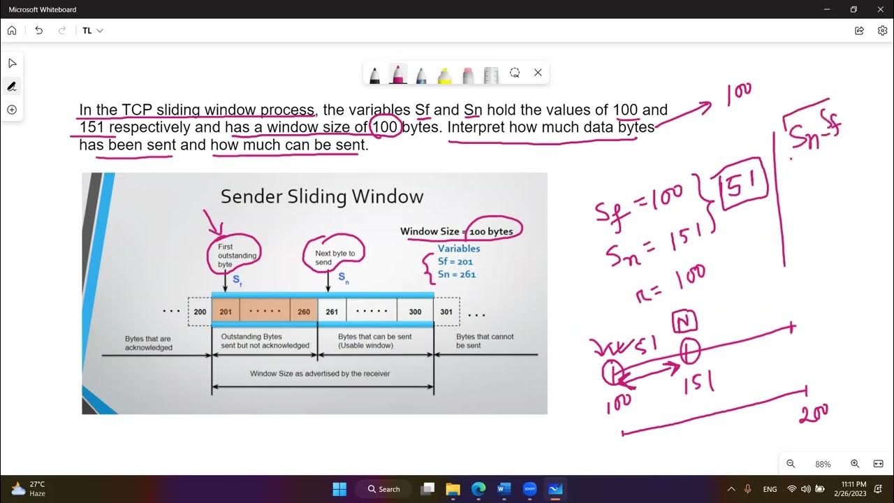 20. 6.0.1 TCP (Part V, Sliding window) - YouTube