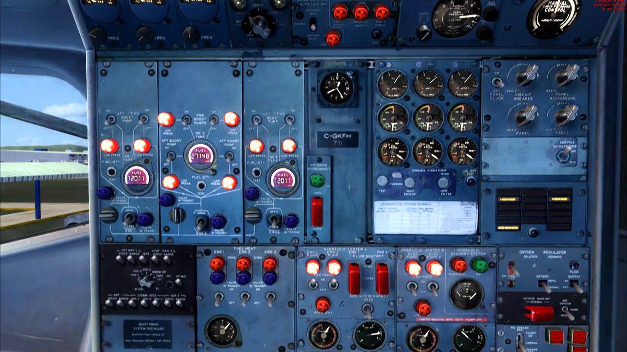 FSX HD VIDEO CS BOEING 727-200 COMPLETE COLD & DARK STARTUP PROCEDURE ...