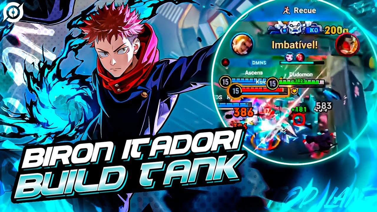 BIRON NOVA SKIN YUJI ITADORI COM BUILD TANK │HONOR OF KINGS - YouTube