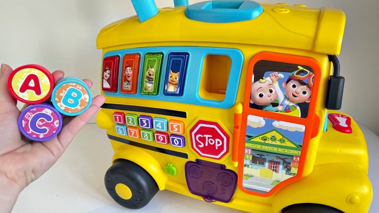 Wheels on the Bus with Coco Melon Toys!! Best Learning Videos for ...