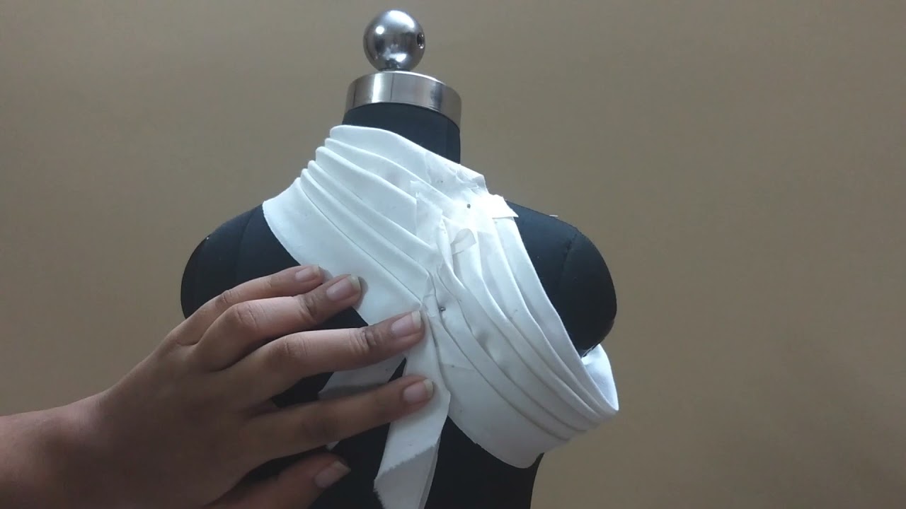 Draping Process: Cascades, Ruching,Fluting - YouTube