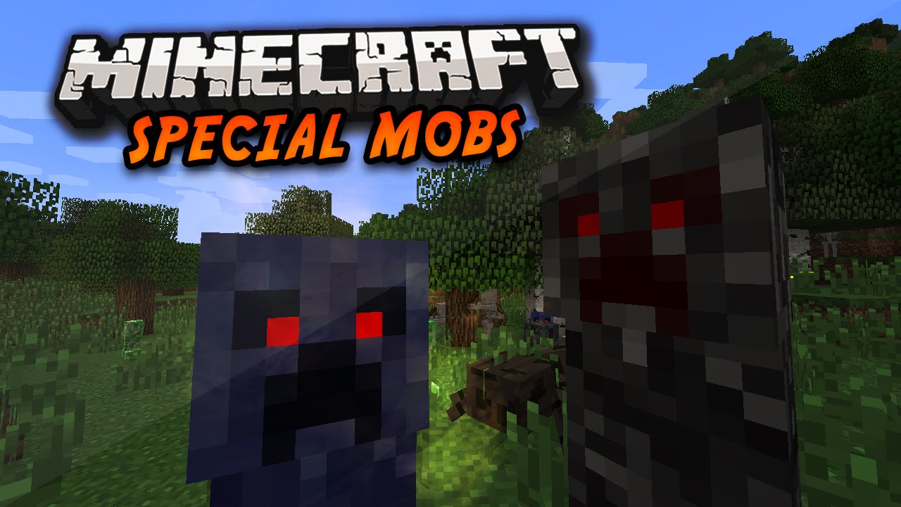 Minecraft: SPECIAL MOBS MOD (ROCK GHASTS, GHOST SPIDERS, & NINJA ...