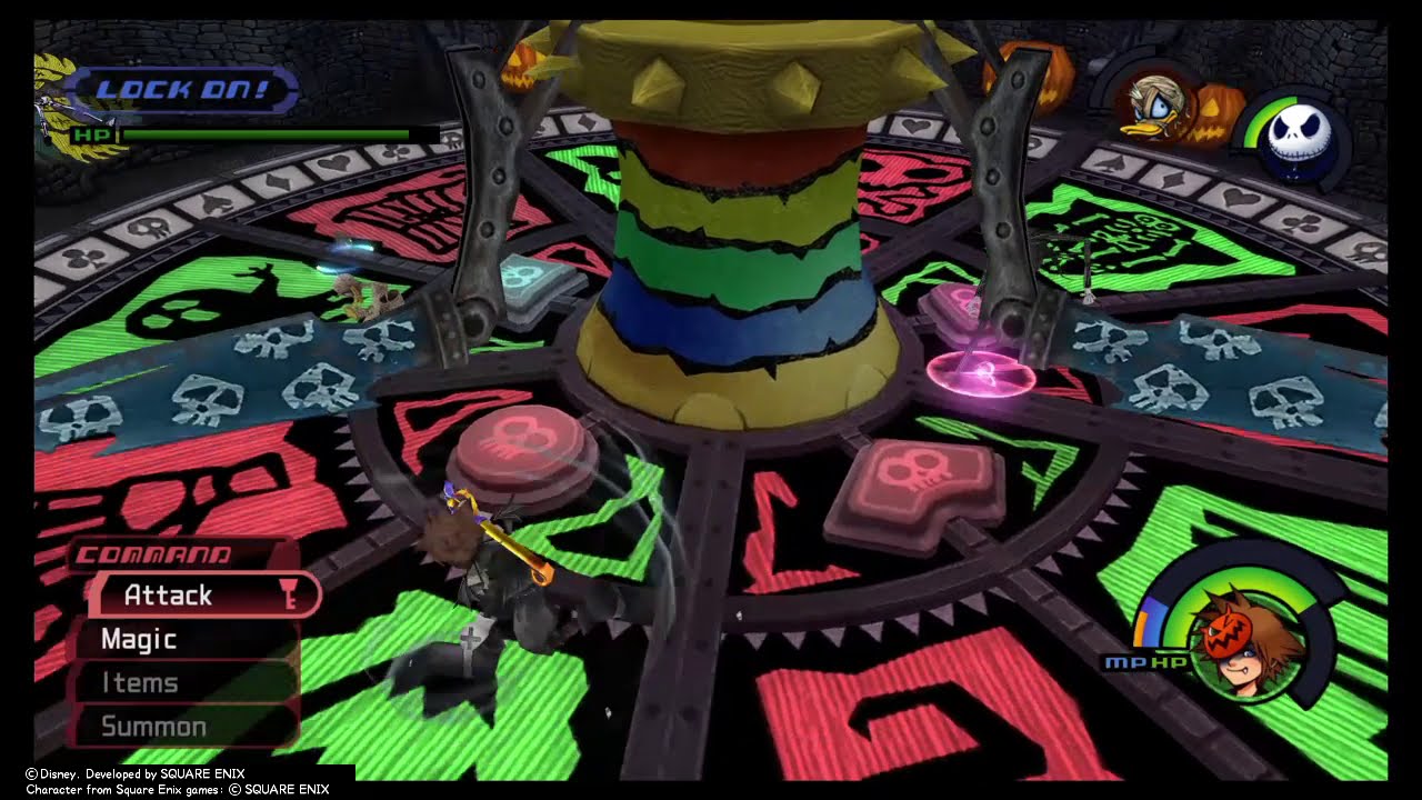 KINGDOM HEARTS - HD 1.5+2.5 ReMIX - Oogie Boogie Boss Fight 1 - YouTube