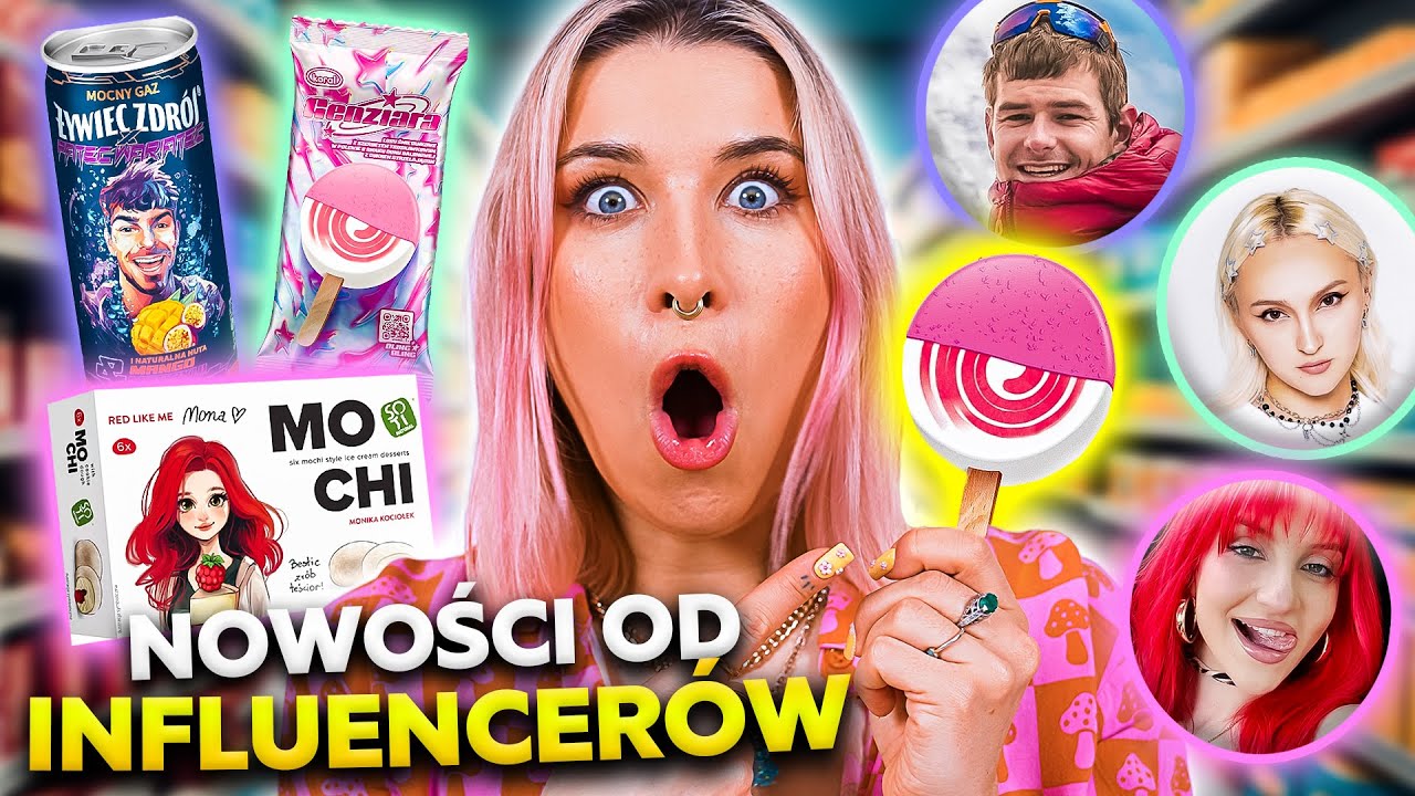 WIELKI TEST NOWOŚCI INFLUENCERÓW! Lody Genziara, ekipa, patec, Kizo ...