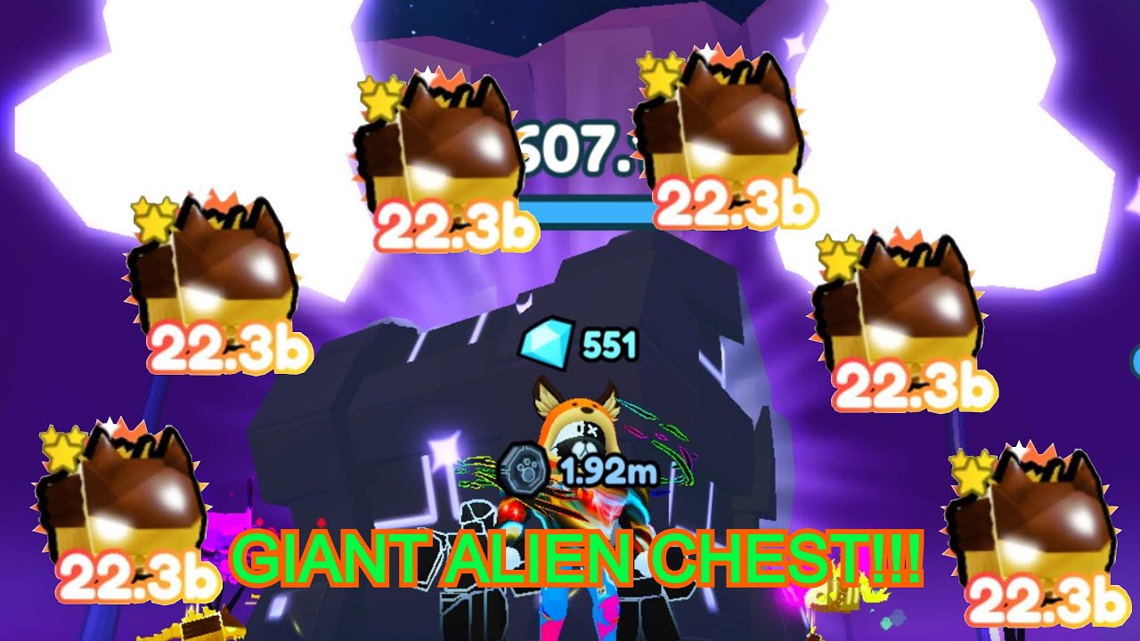 I UNLOCKED THE GIANT ALIEN CHEST AND THE ALIEN PARASITE! (Pet Simulator ...