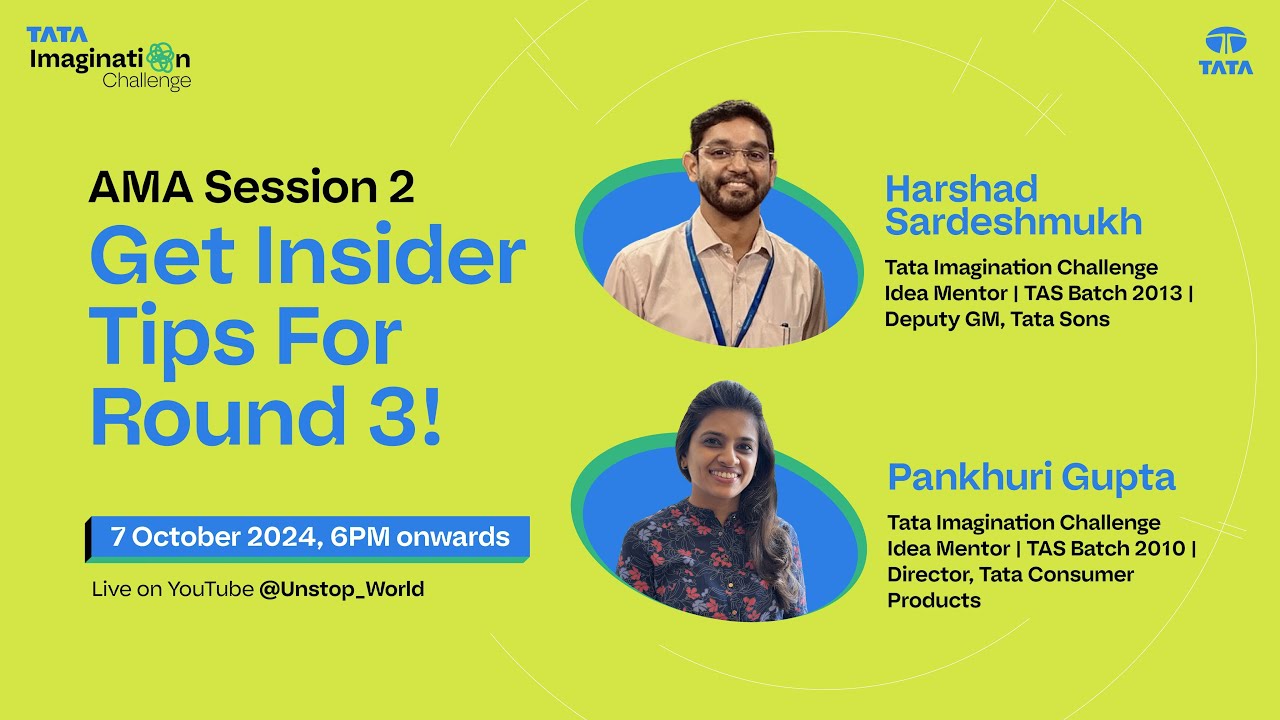 Tata Imagination Challenge 2024 | AMA Session II - YouTube