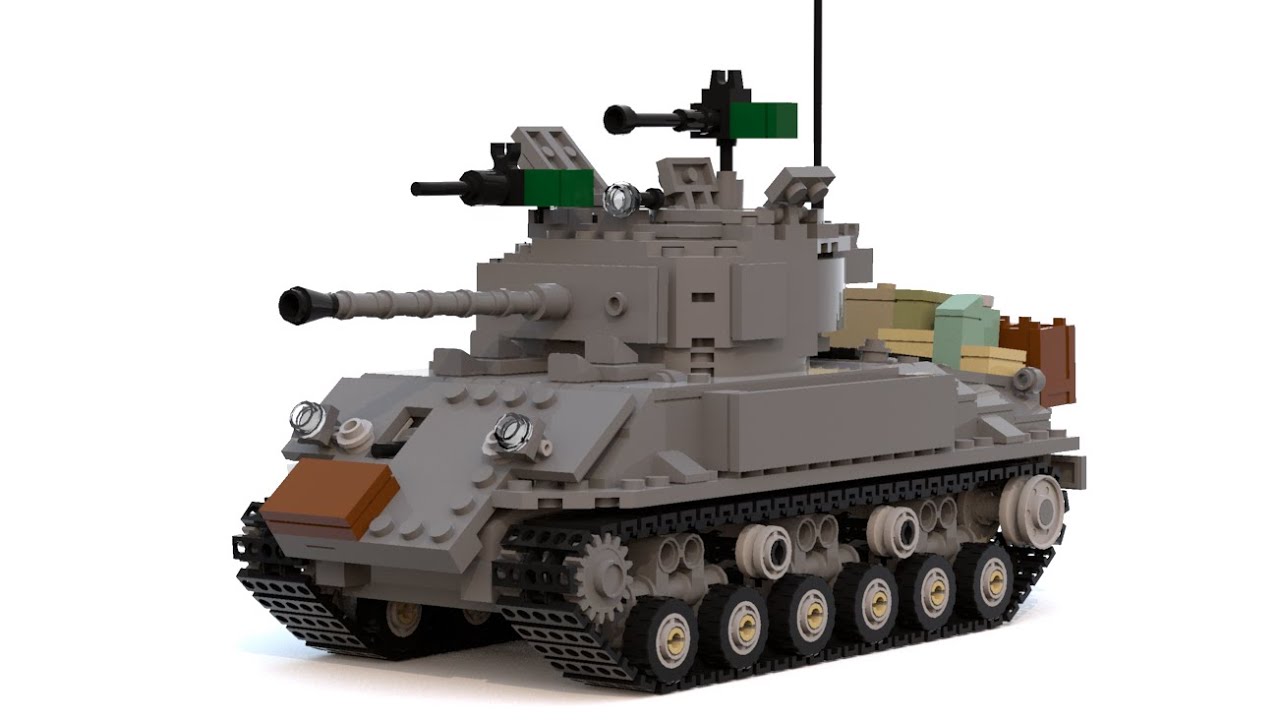 LEGO M4A3E8 "Thunderbolt VII" Instructions - YouTube