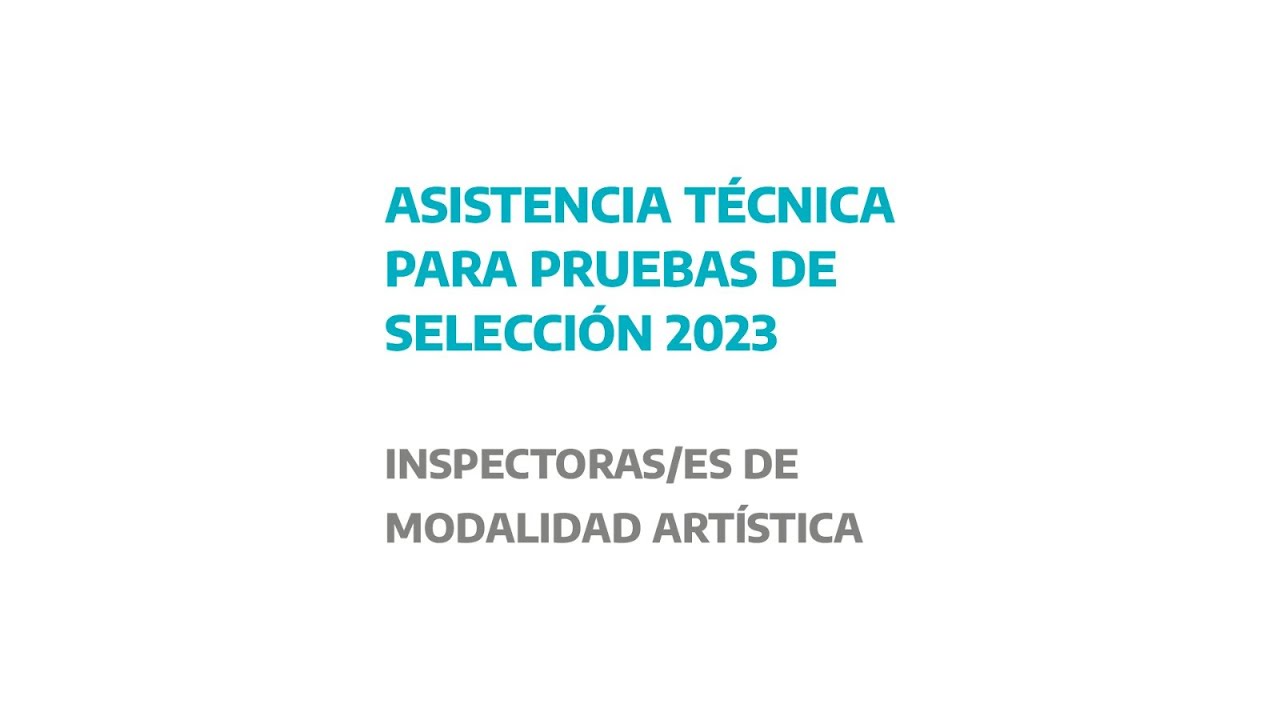 Asistencia T cnica Para Pruebas De Selecci n 2023 Inspectoras es De Modalidad Art stica YouTube asistencia-t-cnica-para-pruebas-de-selecci-n-2023-inspectoras-es-de-modalidad-art-stica-youtube