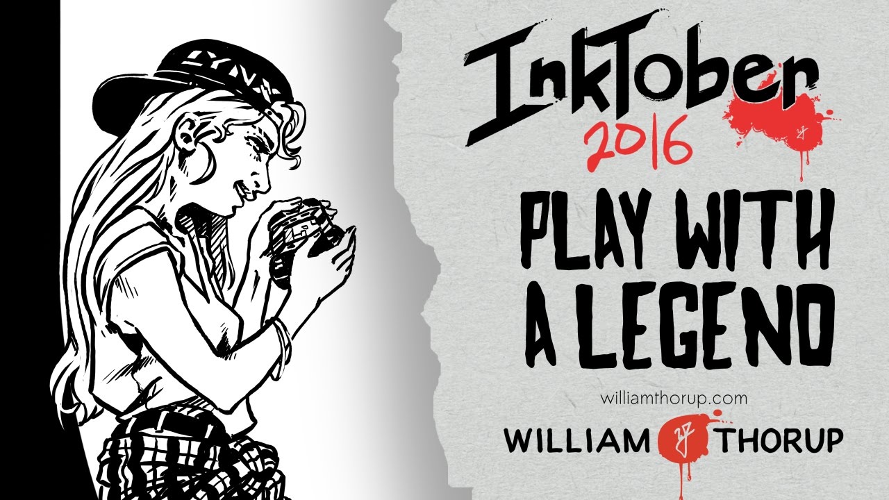 Inktober 2016 | Day 4 | Play with a Legend - YouTube