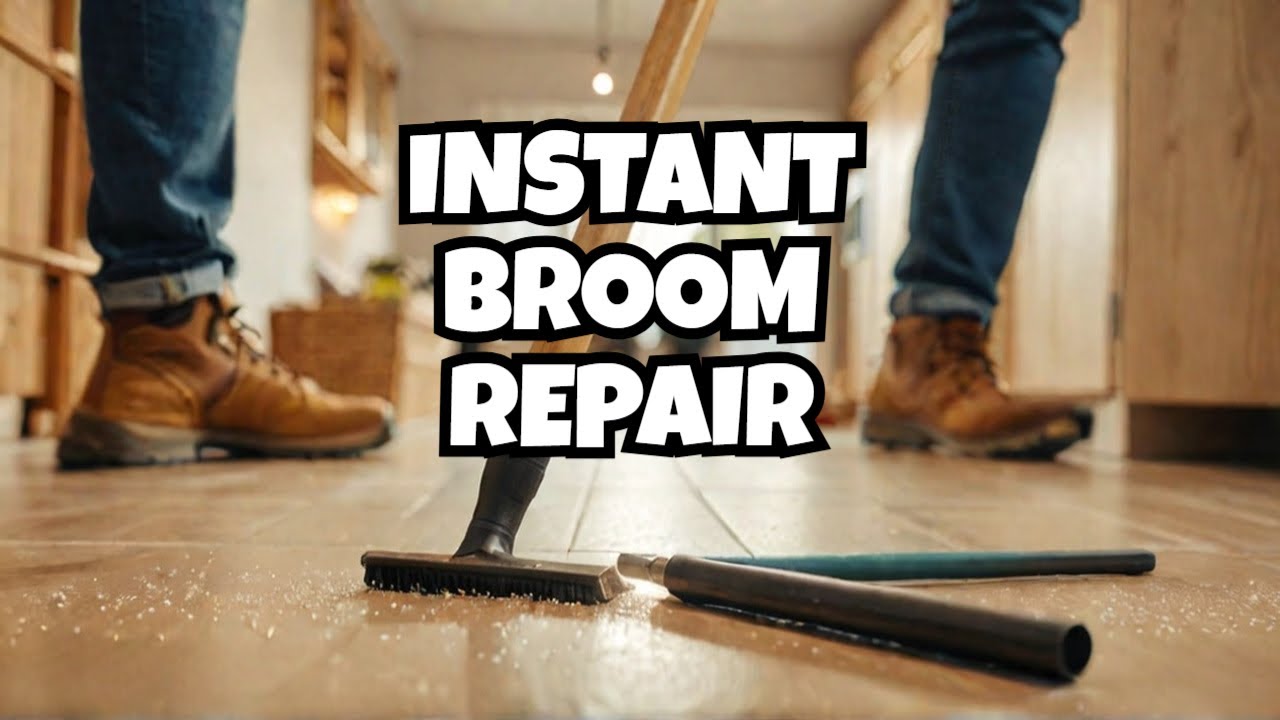 Quick Fix for Your Broom Handle in Seconds - YouTube