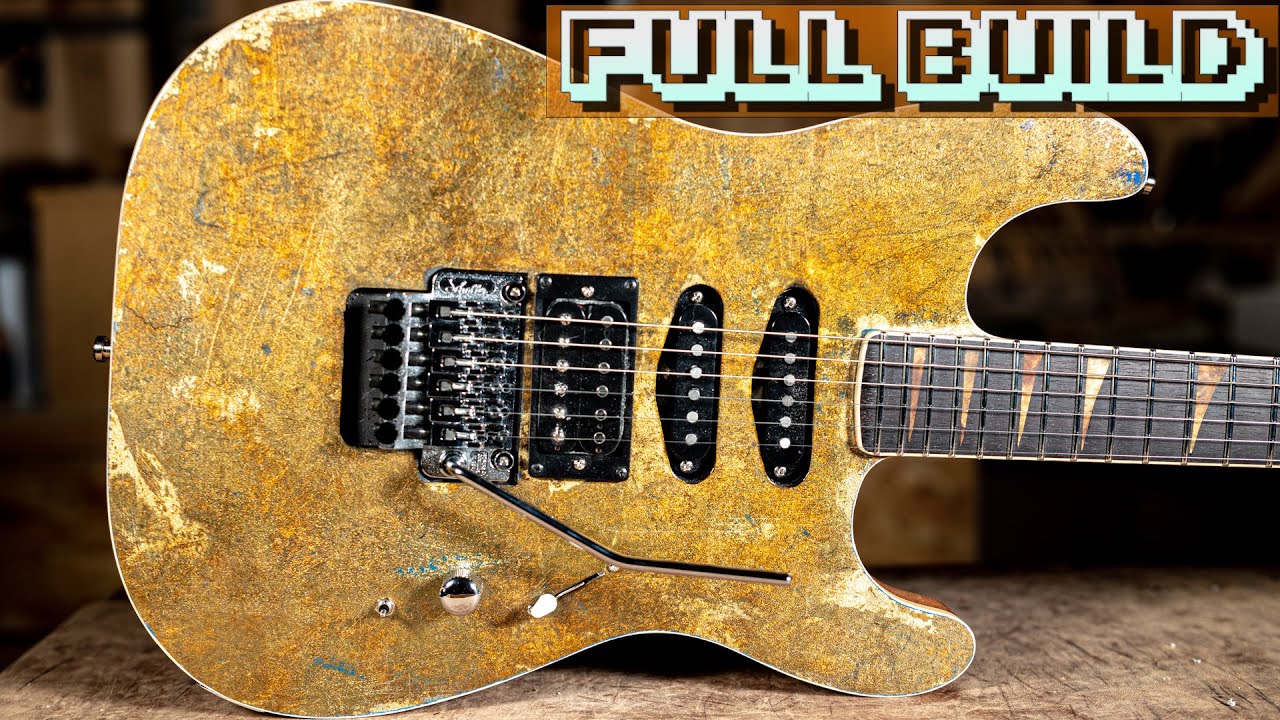 I made a SILVER TOP GUITAR with genuine SILVER (Chemical PATINATION ...