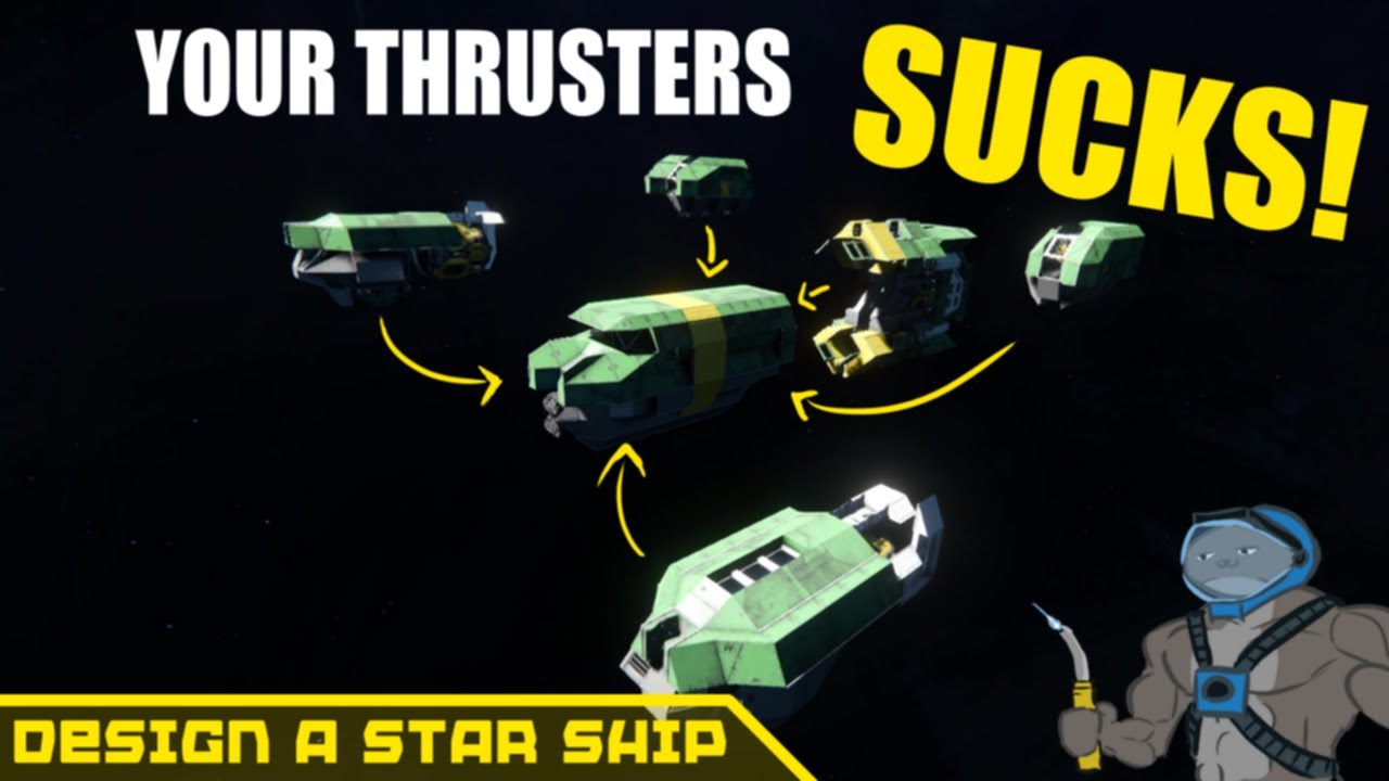 TIPS on how to DESIGN your THRUSTERS (space engineers) Design a star ...