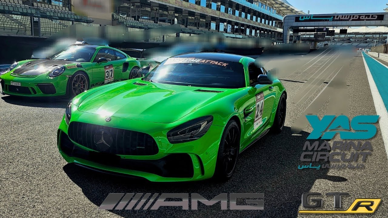 AMG GTR Vs Ferrari 812 Superfast Abu dhabi North Track Time Attack - YouTube