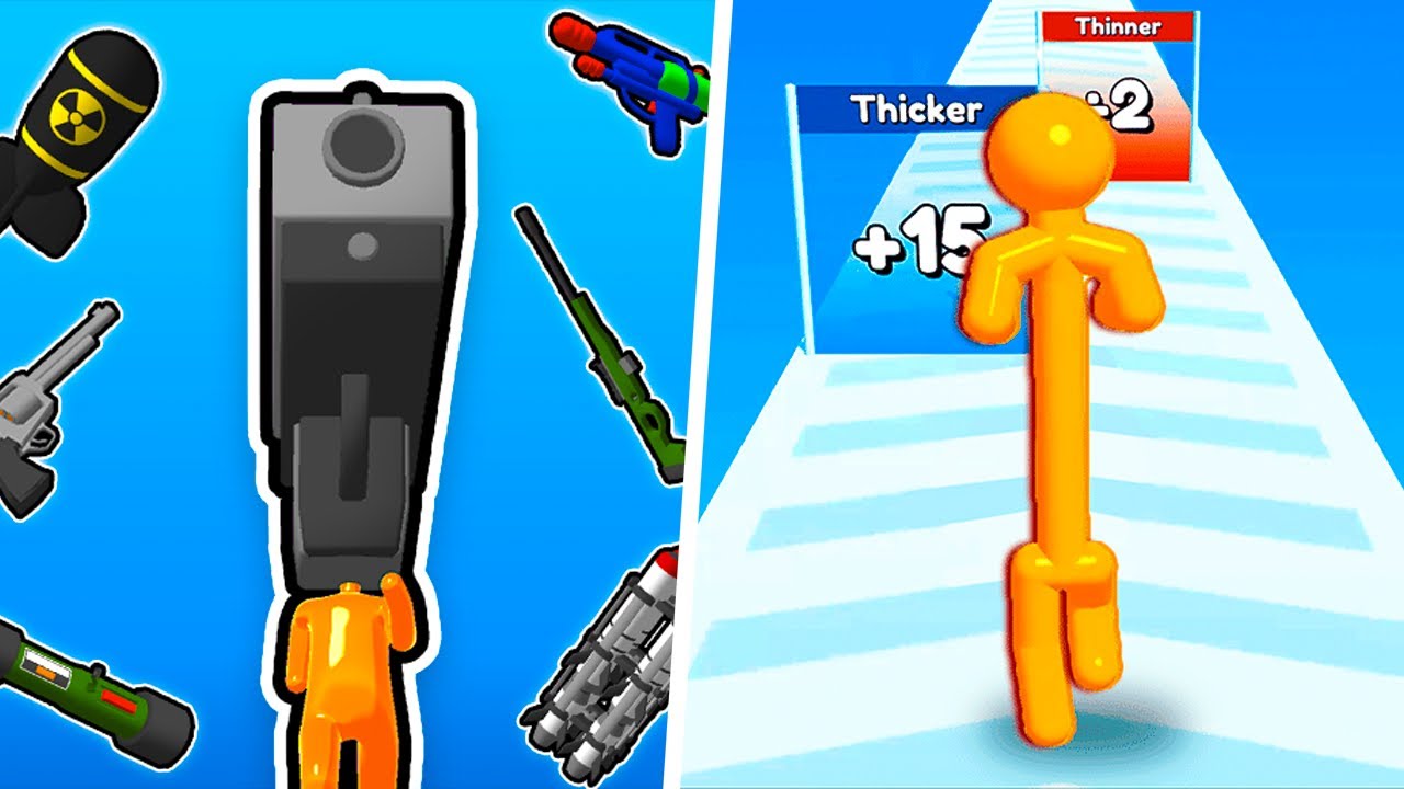 Gun Head Run | Tall Man Run - Gameplay Walkthrough Max Levels (Part 1 ...