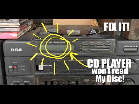 Top Loading CD player won't work/read my cd - EASY FIX!