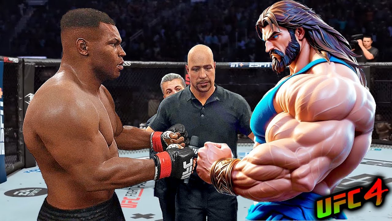Mike Tyson vs. Big Powerful God (EA sports UFC 4) - YouTube