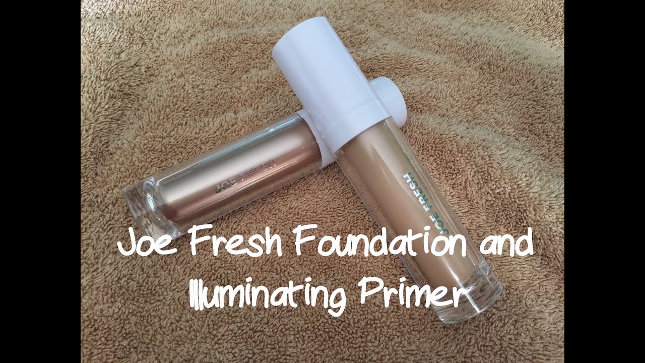 Joe Fresh Daily Boost Fluid Foundation and Illuminating Primer Review ...