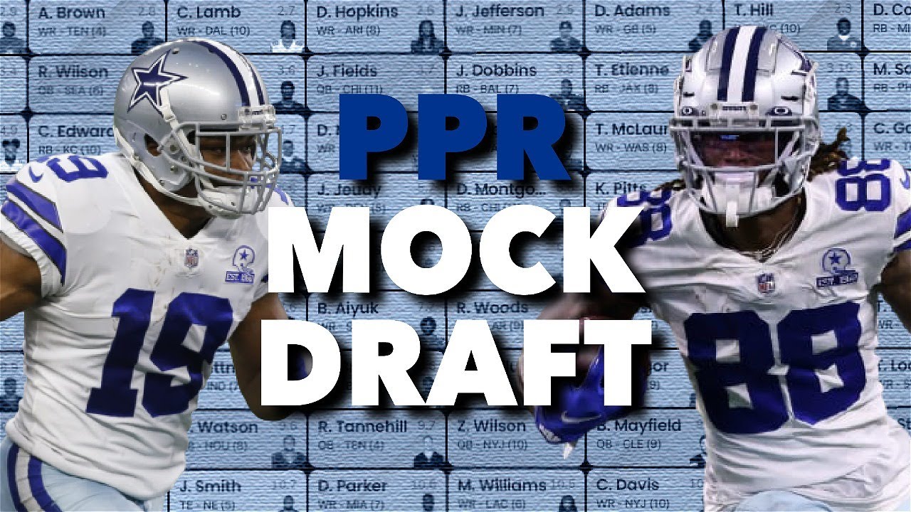 🔴 PPR Mock Draft - Fantasy Football 2021 - YouTube