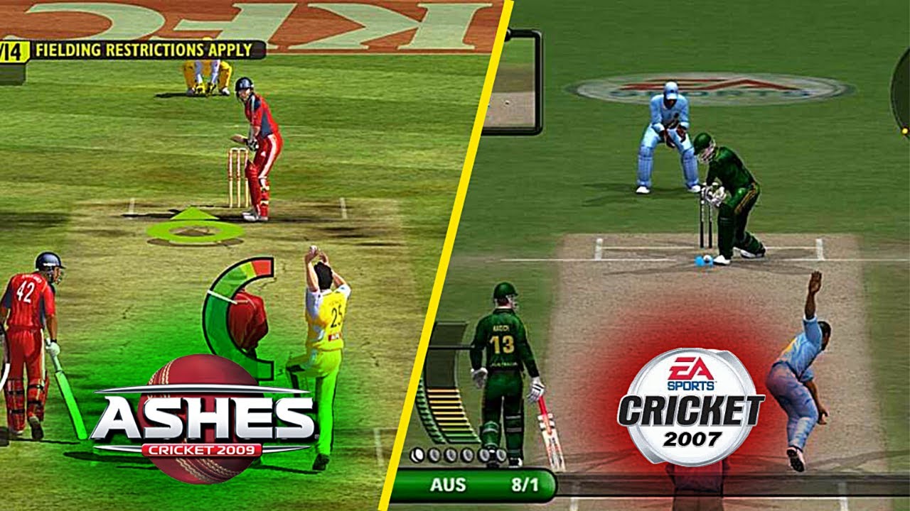 EA Cricket 2007 Vs Ashes Cricket 2009 | Which Game Is The Best - YouTube