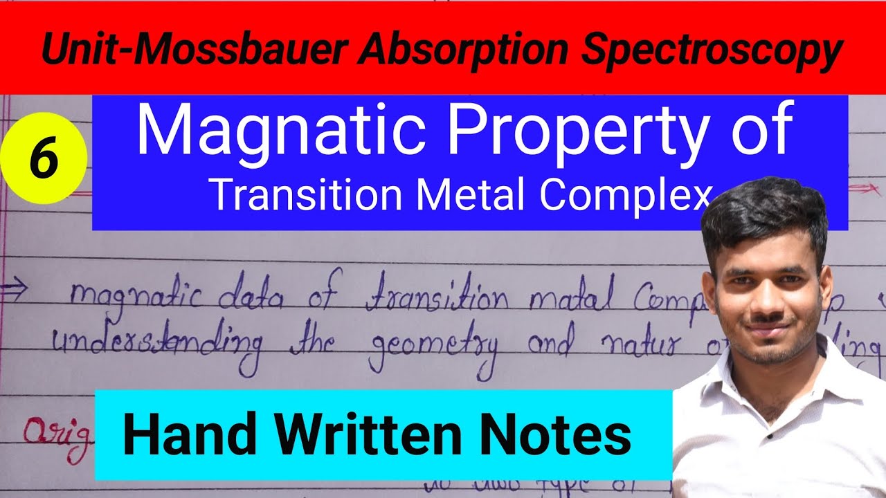 Magnatic Property of Transition Metal Complex @MScchemistry25 # ...