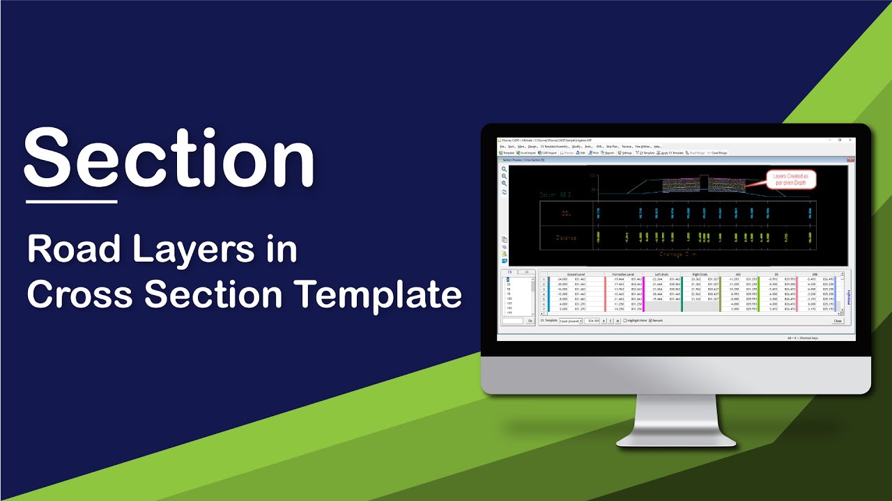 Road Layers in Cross Section Template - Base, GSB, WMM, BM, SDBC - YouTube