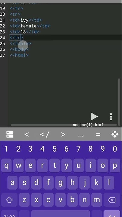 How to Create a Table in Html Using Anwriter - YouTube