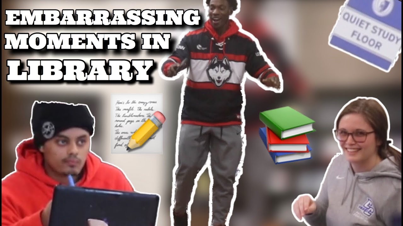 EMBARRASSING Moments In The Library Prank! 😂📚 *GOT KICKED OUT* - YouTube