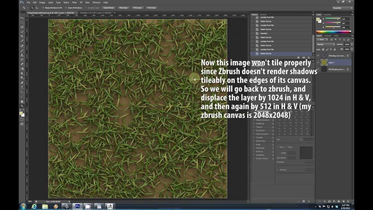 Tiling Grass Tutorial - YouTube
