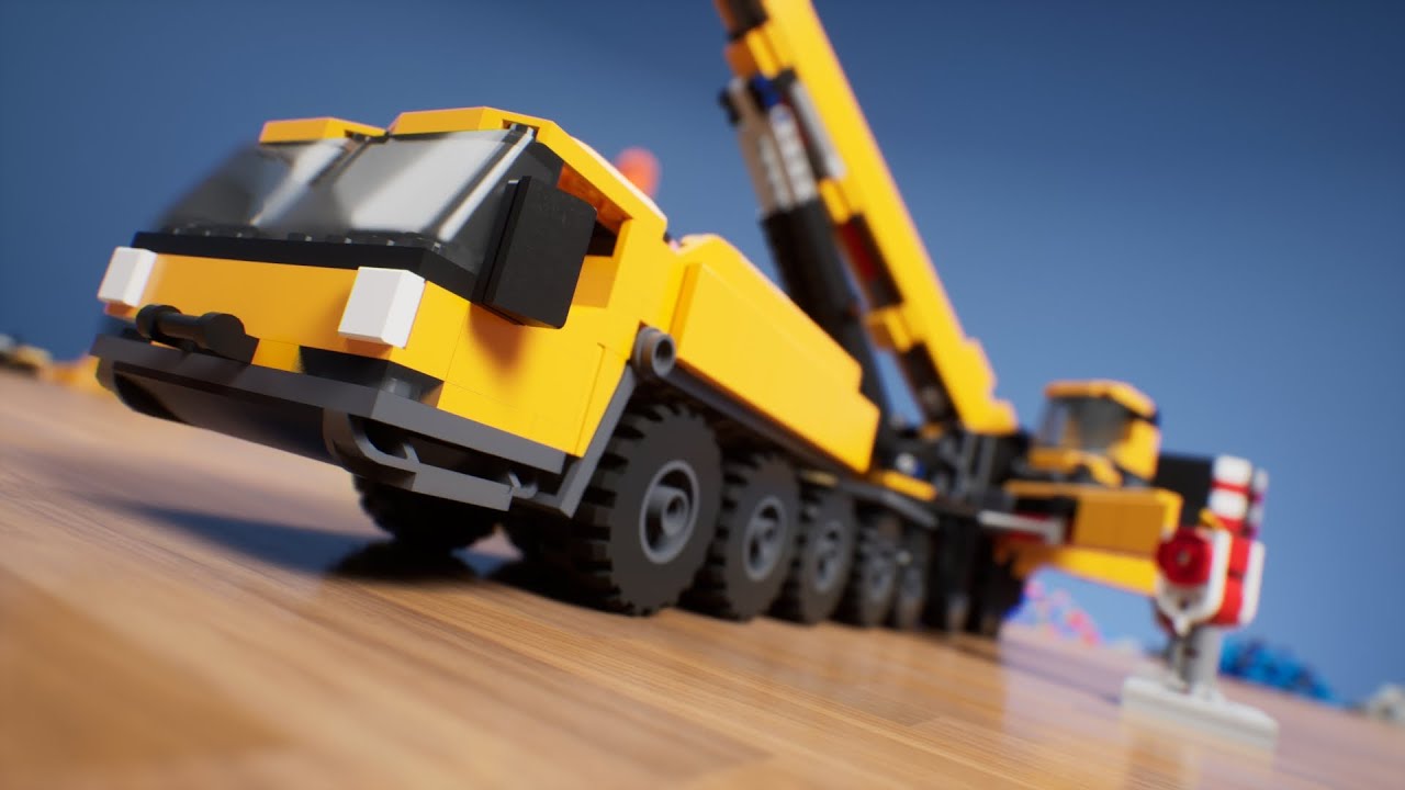 LEGO Mobile Construction Crane: Heavy-Lifting Build in Action - YouTube