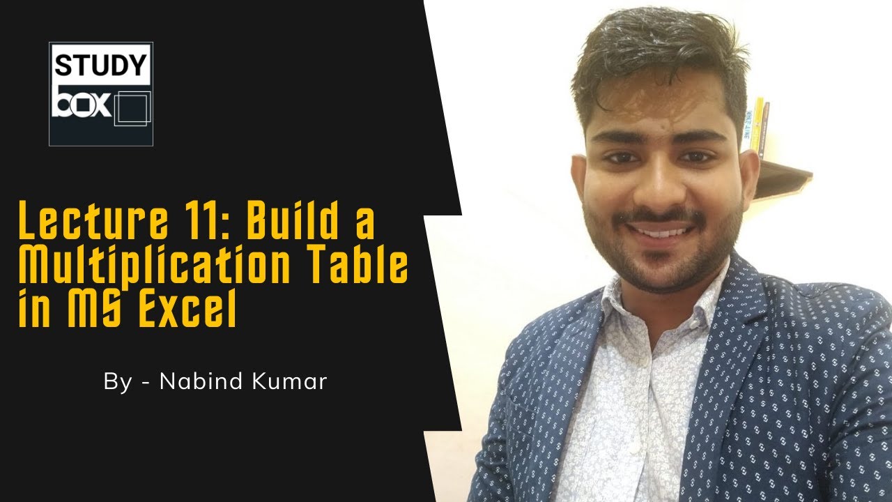 Lecture 11 How To Build A Multiplication Table In MS Excel YouTube lecture-11-how-to-build-a-multiplication-table-in-ms-excel-youtube