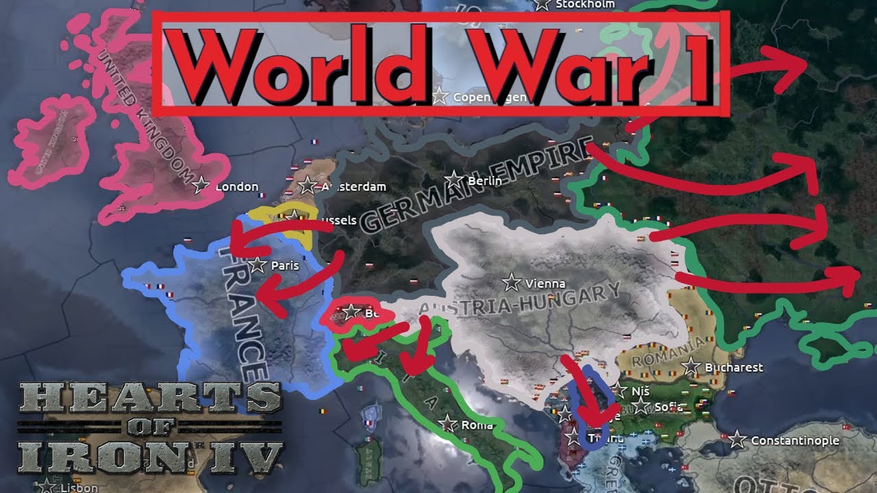 HOI4 WW1 Timelapse: The Kaiser is in Control! WW1 Timelapse - YouTube