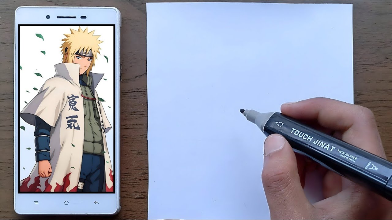 How to draw minato Namikaze ( *full body* )step by step | easy anime ...