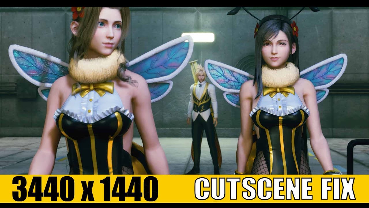 Tifa Aerith Cloud Honeybee Outfits Showcase│final Fantasy 7 Remake