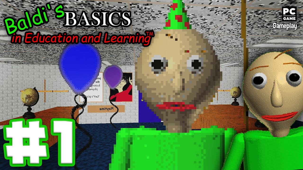 Baldi's Basics Birthday Bash - Gameplay Walkthrough No Commentary ...