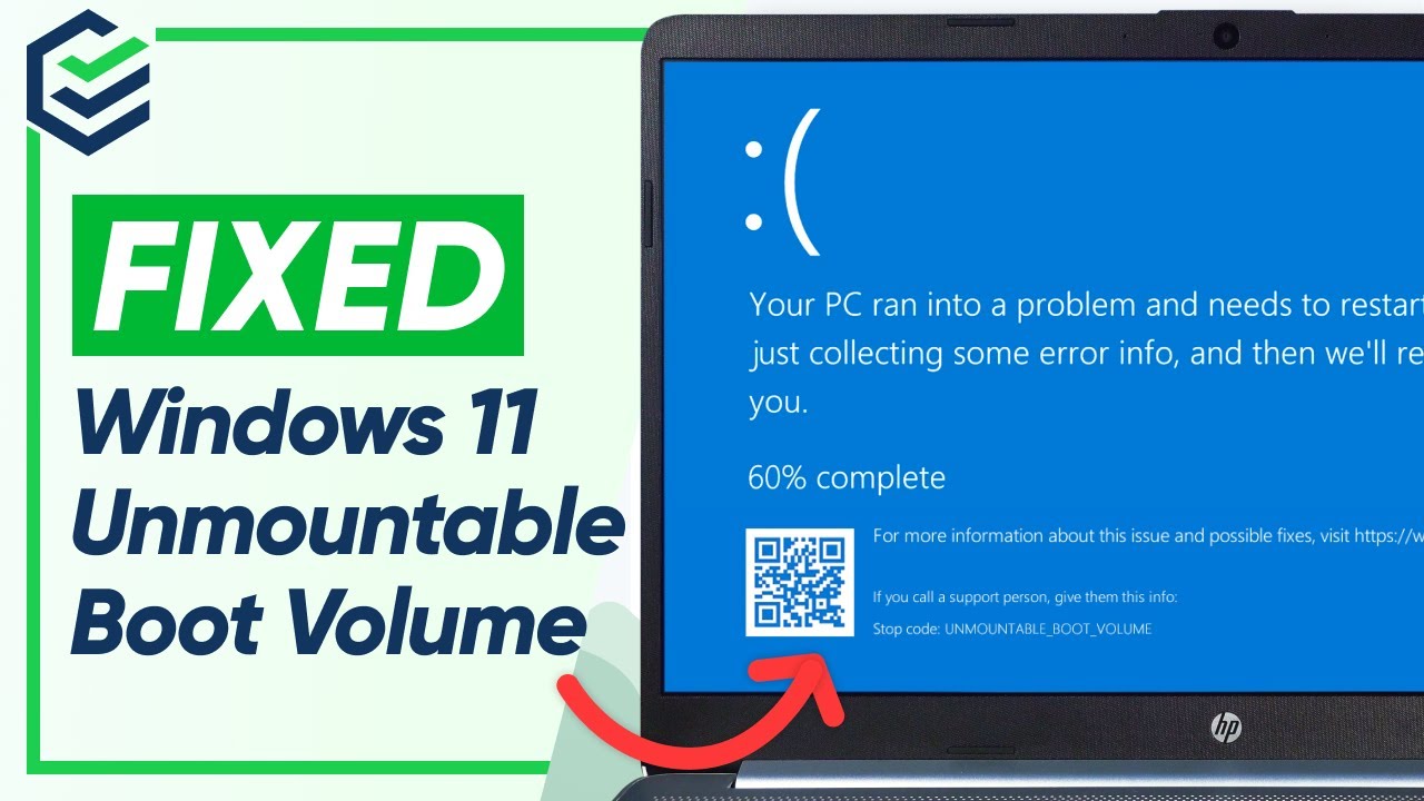 [4 Ways] Unmountable Boot Volume Windows 11 Fixed | How to Fix Unmountable Boot Volume Windows ...