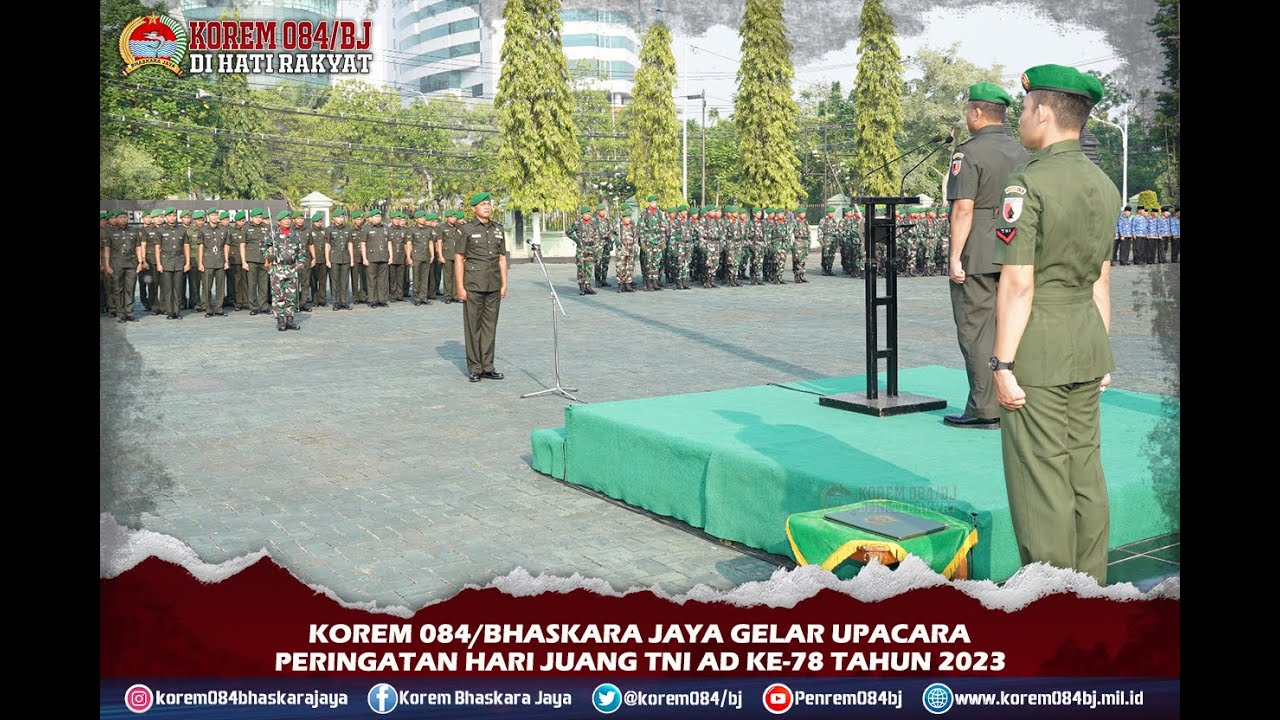 Korem 084/Bhaskara Jaya Gelar Upacara Peringatan Hari Juang TNI AD Ke ...
