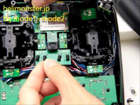 Futaba T6J Mode1 to Mode2 - YouTube