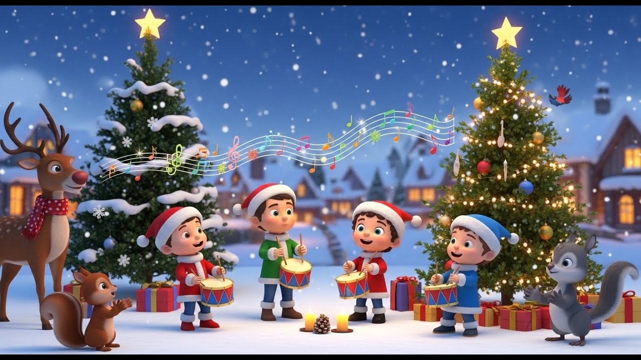 Pat-a-Pan – Christmas Song for Kids | Cartoon Nursery Rhyme & Holiday ...