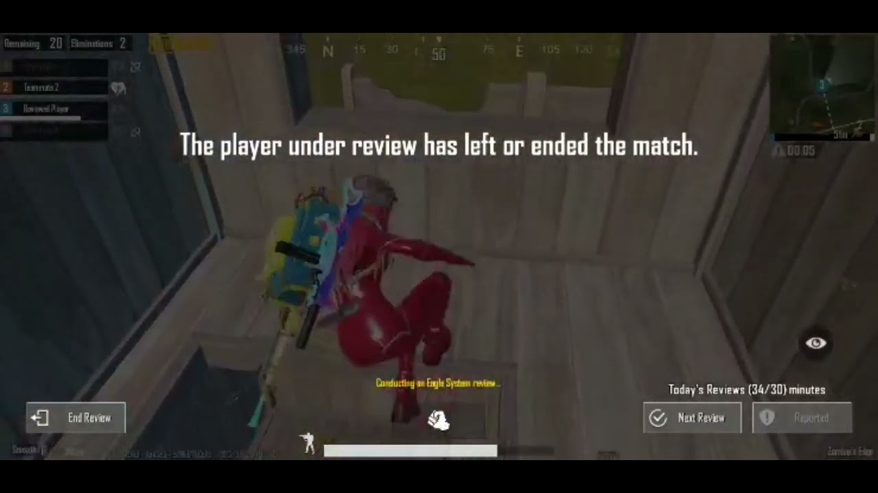 'The player under review has left or ended the match.' - YouTube
