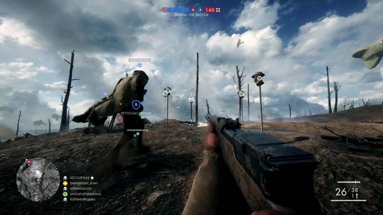 Battlefield 1 - Frontline Trench Warfare - YouTube